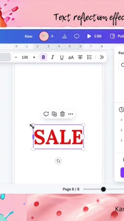 🤯 How to Make TEXT REFLECTION Effects in Canva (Easy Tutorial!) - YouTube