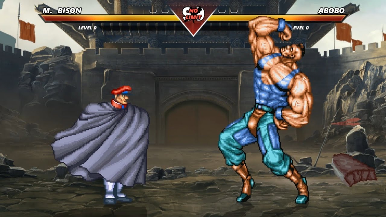 M. BISON vs ABOBO - The most epic fight ever made 🔥 - YouTube