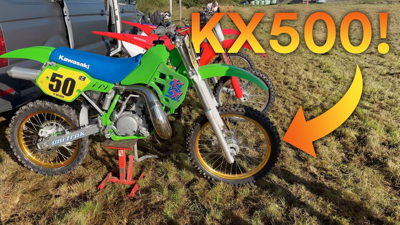 Niels tager KAWASAKI KX500 med til mark-ræs!? - YouTube