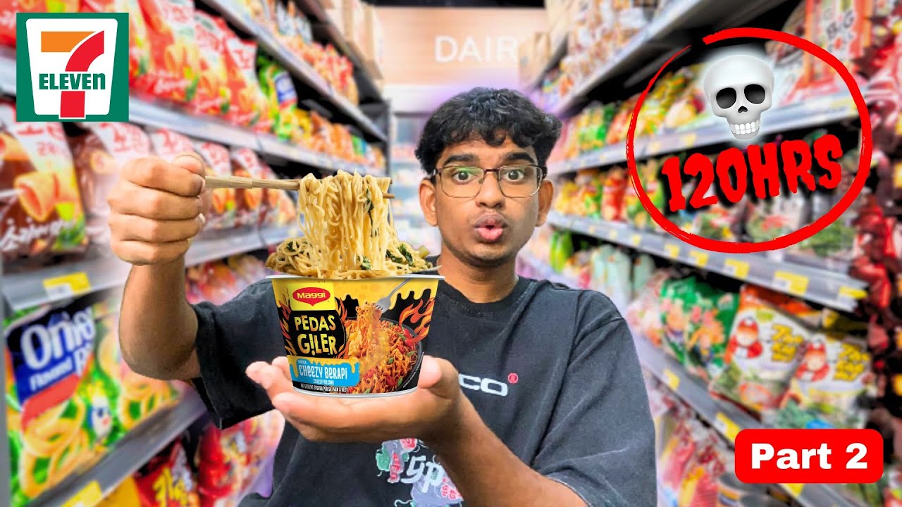 72 HOURS Of Only Eating CONVIENCE STORE Food! (3 DAYS!) - YouTube