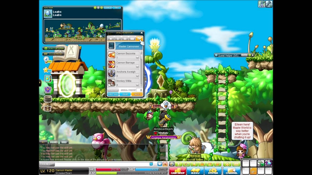 Maplestory cannoneer revamp new skills and looks - YouTube