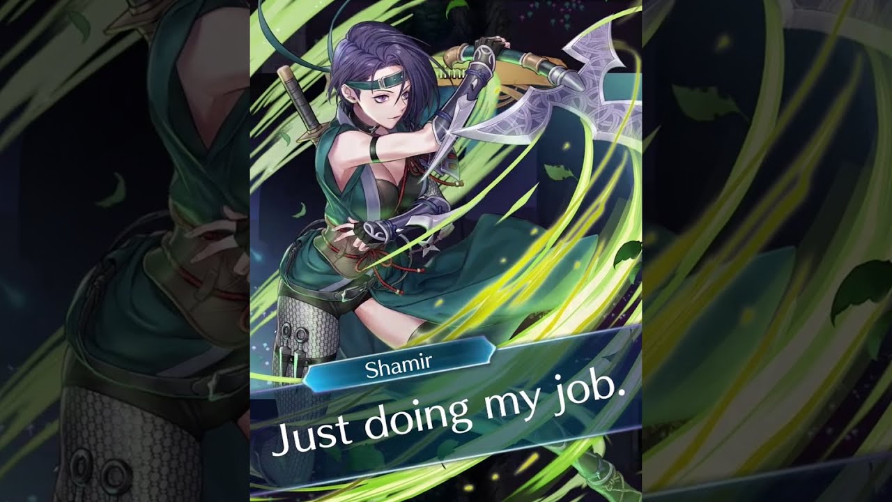 Fire Emblem Heroes: Shamir - Lone-Moon Ninja [Showcase] - YouTube