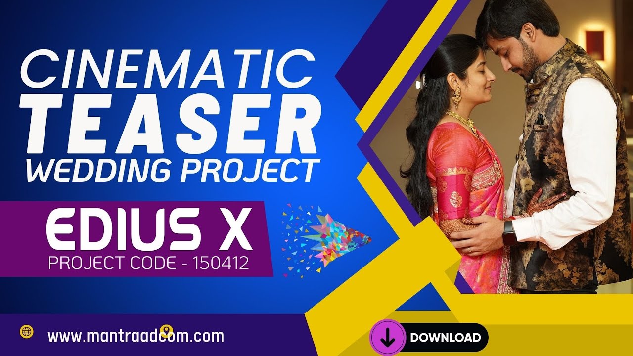 Edius X, 9, 8 Cinematic Wedding Teaser Projects | 150412 Mantra Wedding ...
