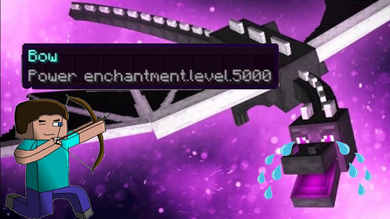 POWER 5000 BOW VS ENDER DRAGON | MINECRAFT | #Shortsvideo #SHORTS # ...