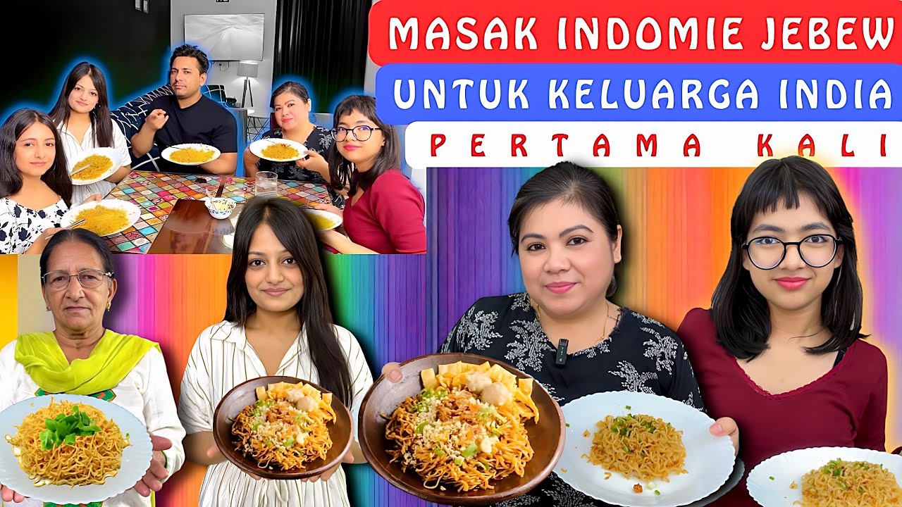 Masak Indomie Goreng Jebew Untuk Keluarga India Pertama Kali‼️Kuliner ...