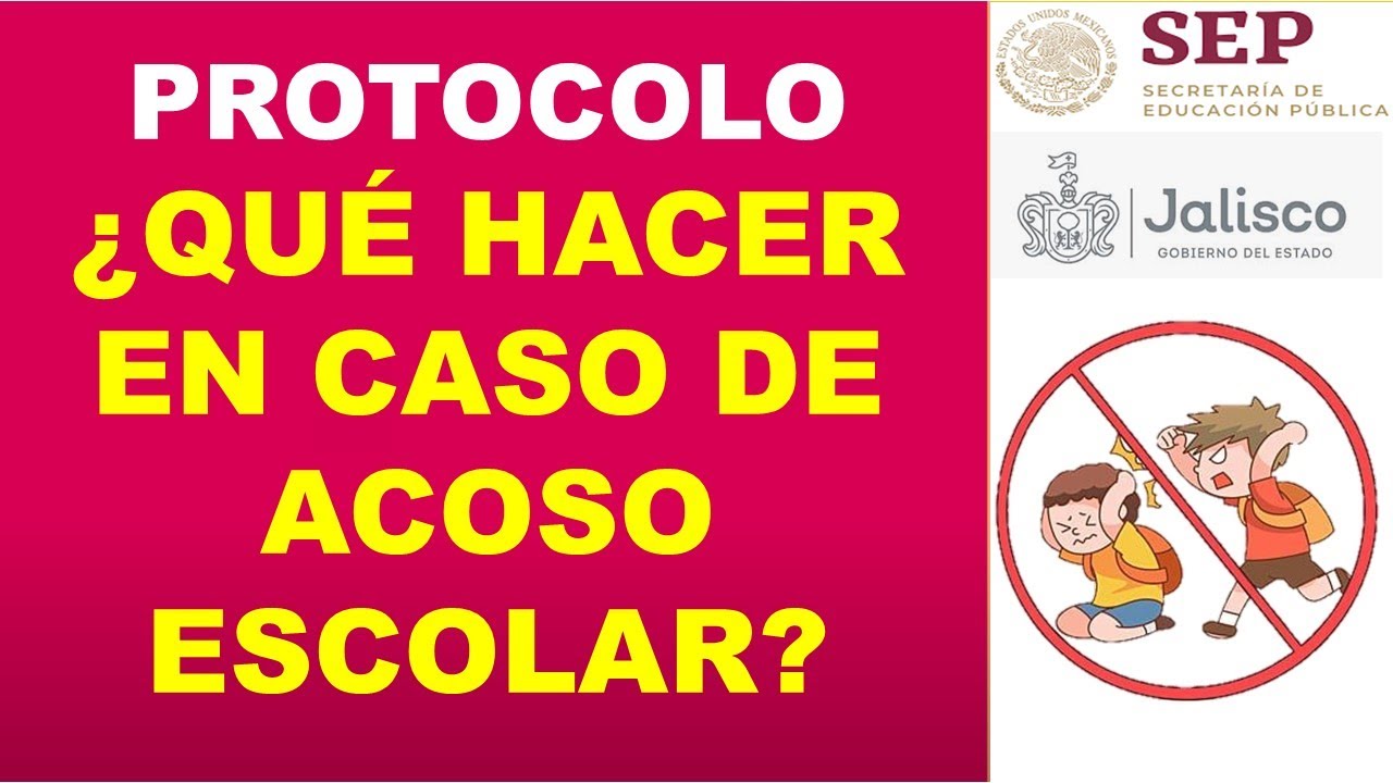 Protocolo acoso escolar SEP Jalisco - YouTube