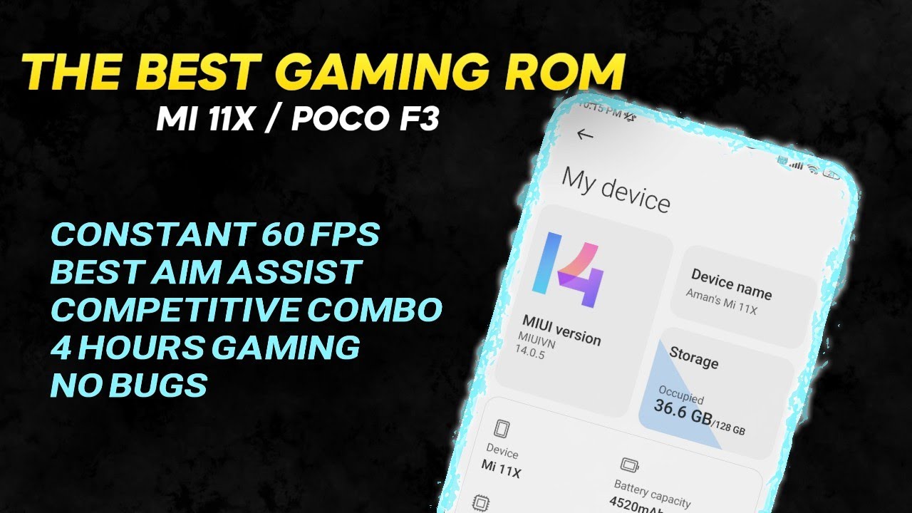 The Best Gaming Combo For Mi 11X / Poco F3 | Pure Competitive Combo ...