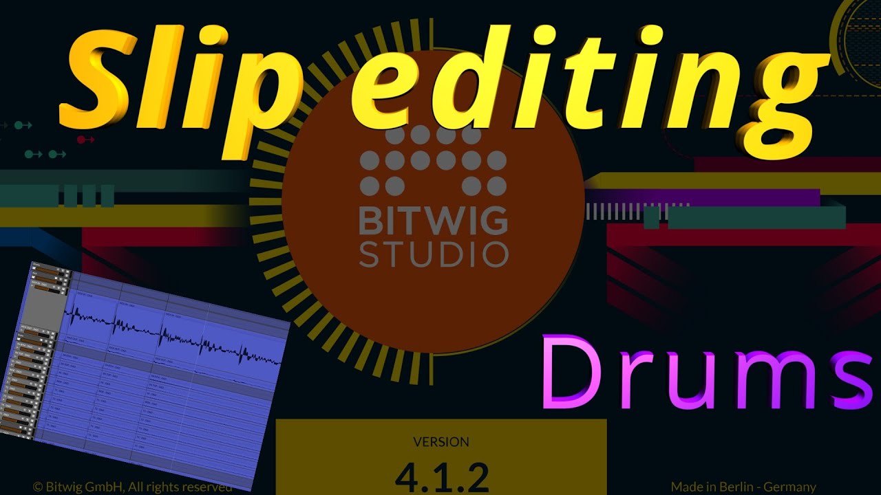 Slip editing Drums in Bitwig [ENG Tutorial] - YouTube