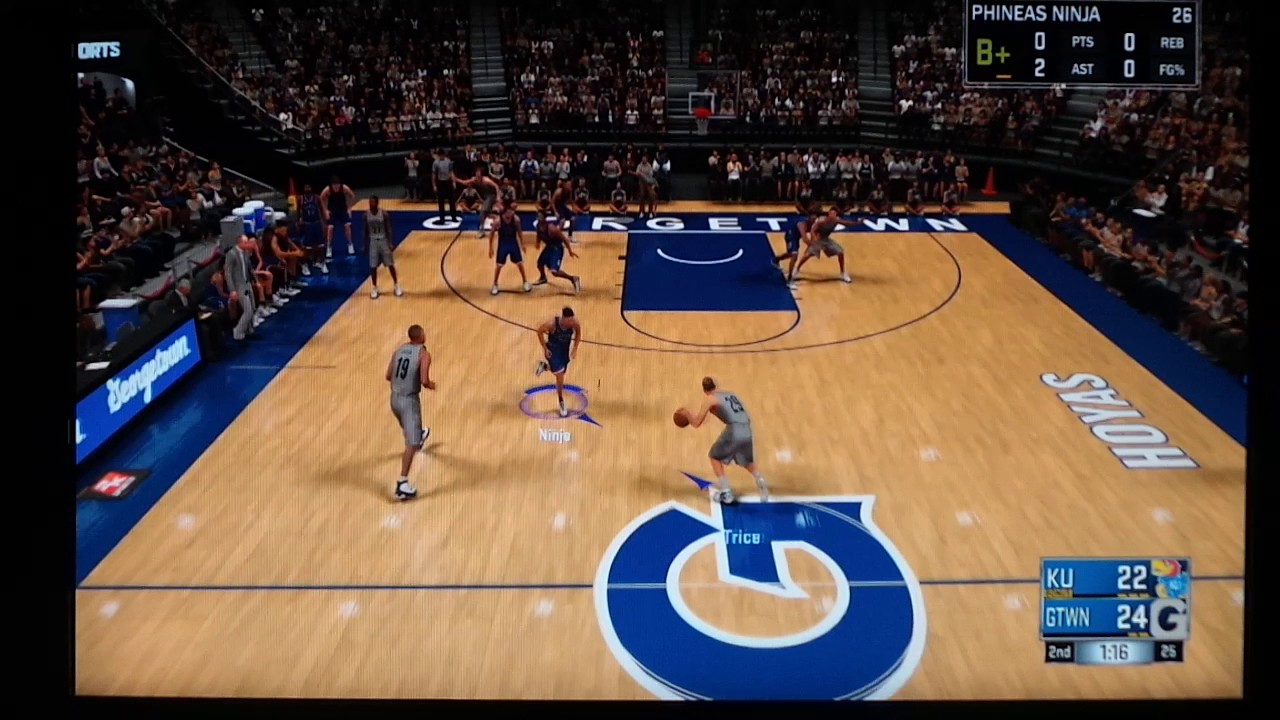 NBA2K17 PS4 My Career Ep.4-Comeback Against Georgetown University - YouTube