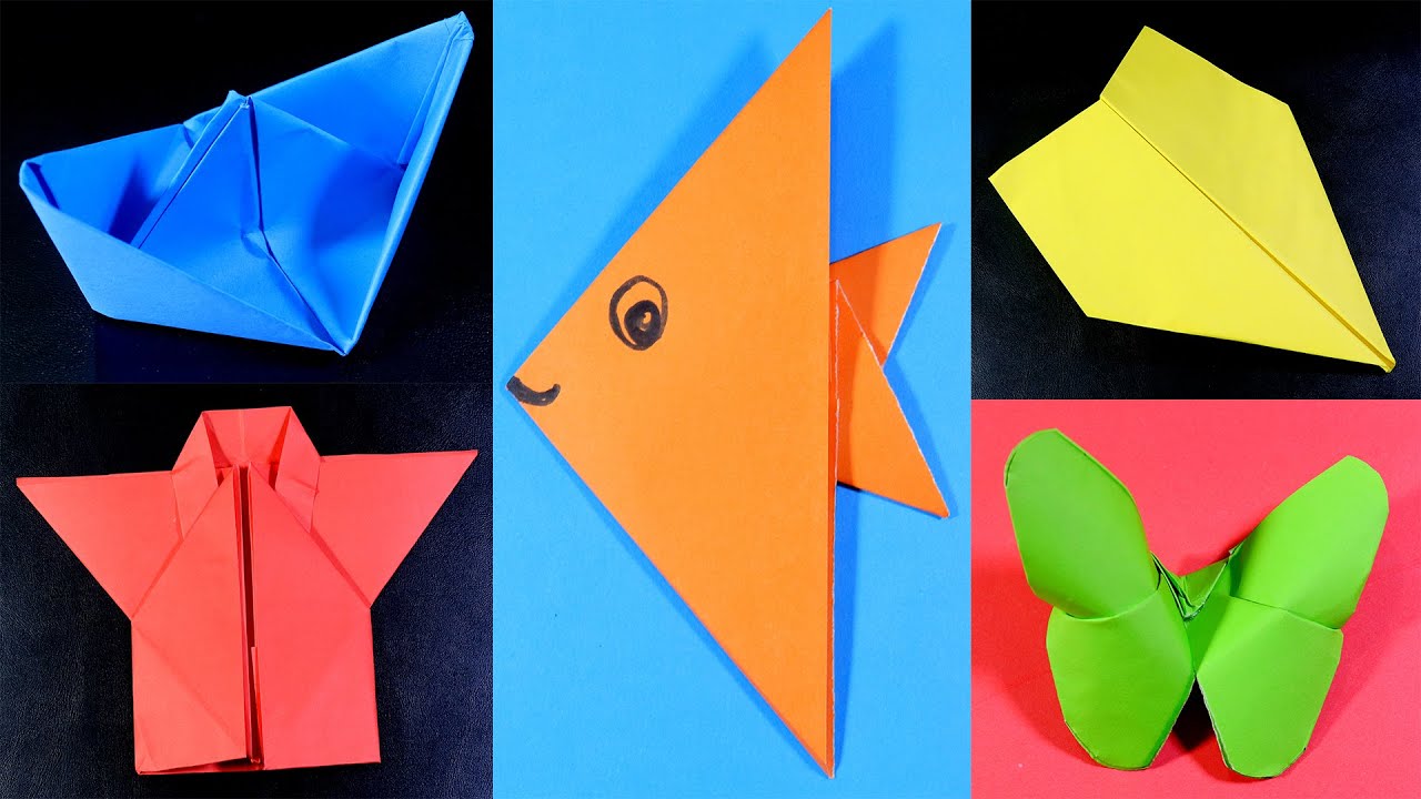 5 Amazing Paper Origami Ideas | DIY Paper Origami - Very Easy - YouTube