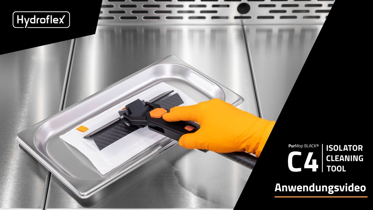 HYDROFLEX PurMop BLACK C4 Isolator-Reinigungstool Anwendungsvideo - YouTube