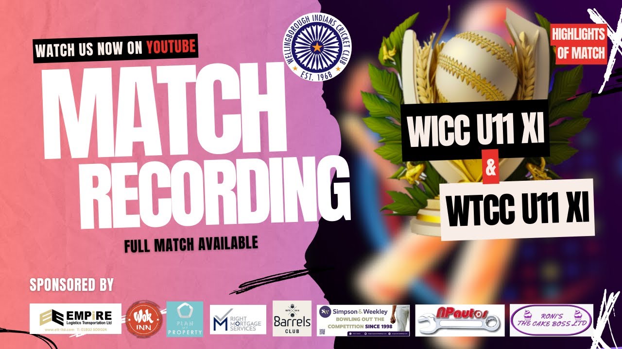 Wellingborough Indians CC Under 11 v Wellingborough Town CC ...