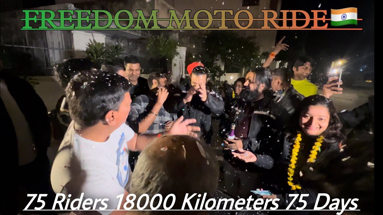 Welcome Of India’s Biggest Ride|| 75 Riders on 18000 kms Ride🇮🇳 ...