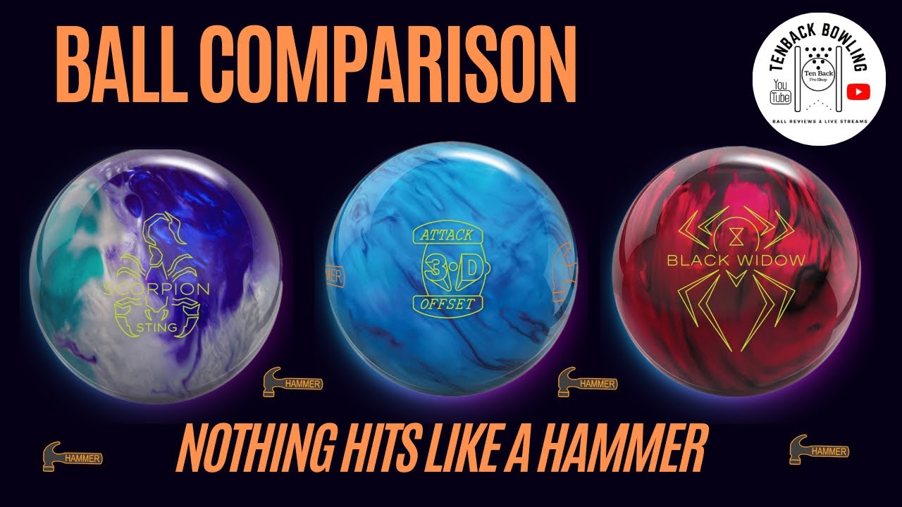 Hammer Scorpion Sting | 3D Offset Attack | Black Widow 2.0 Ball Comparison - YouTube