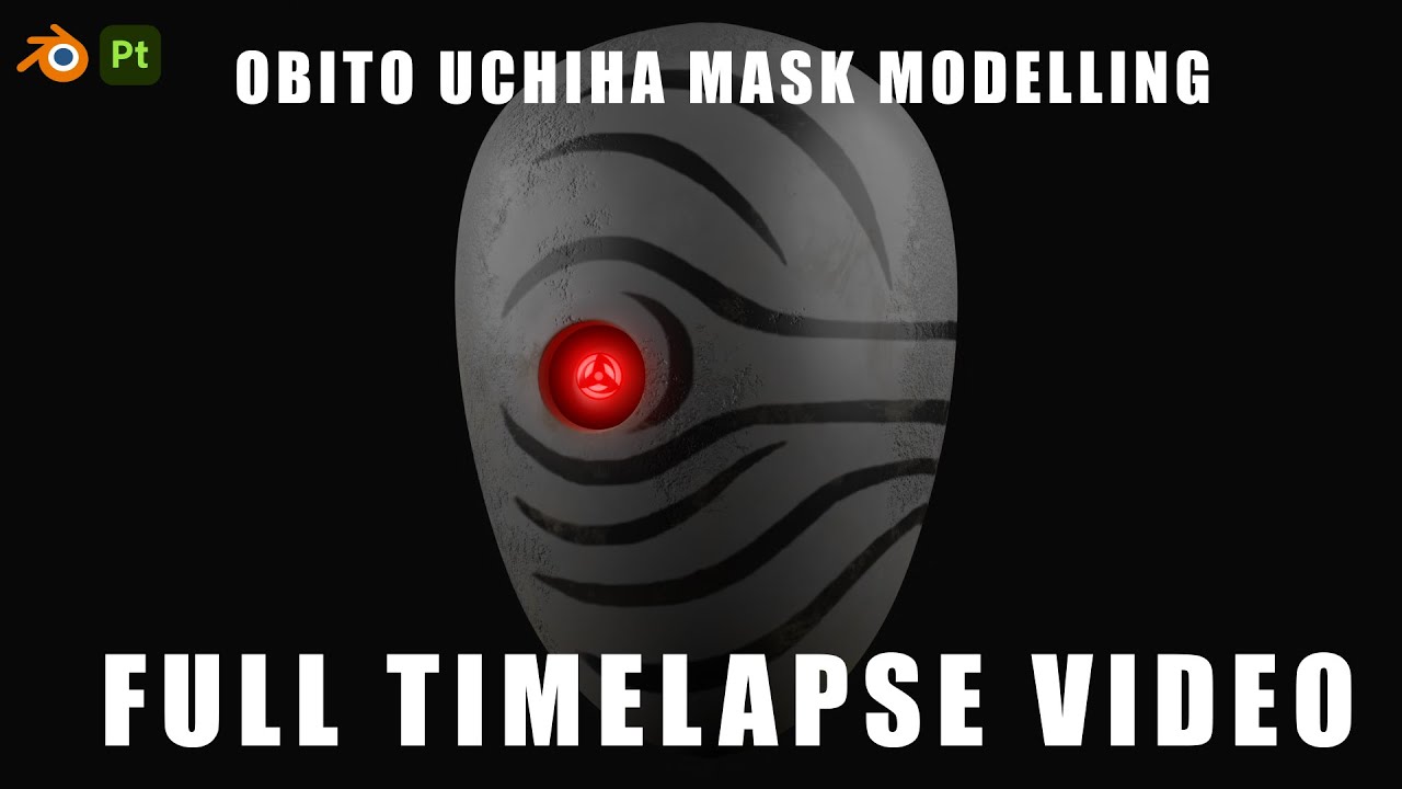 Obito Uchiha Mask 3D Modelling Timelapse - Blender and Substance ...