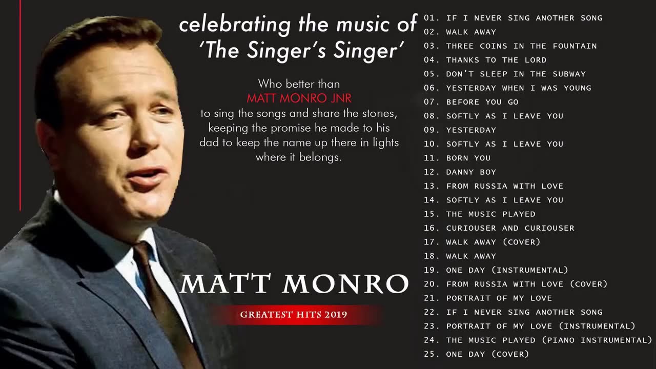 Matt Monro Greatest Hits Full Album - The Best Of Matt Monro 2020 - YouTube