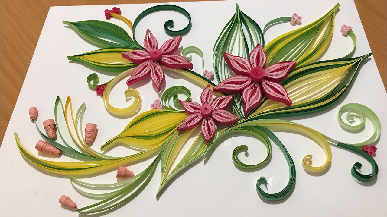 Flower Quilling Tutorial Cathymagat Youtube