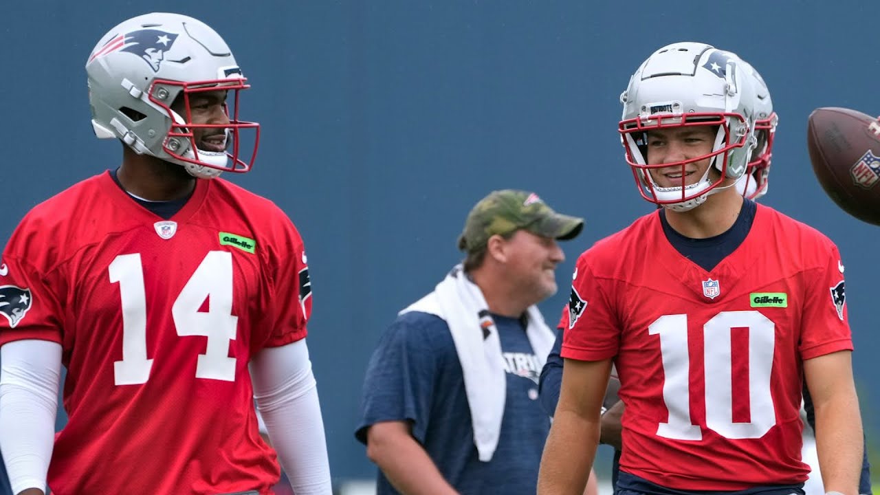 Drake Maye's "up and down" Day 3 of Patriots training camp - YouTube