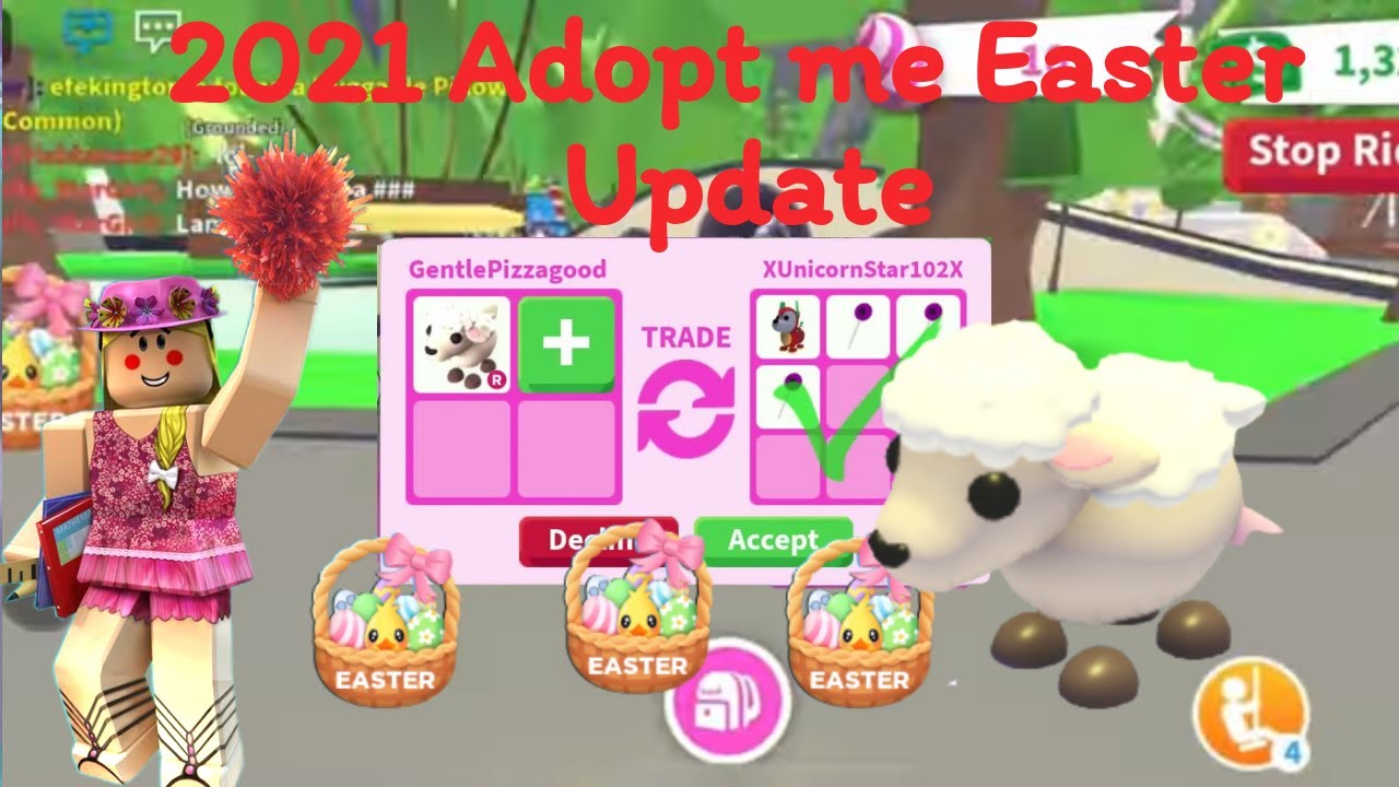 Exploring the NEW 2021 Adopt Me Easter update!!! | The Baby Lamb is so ...