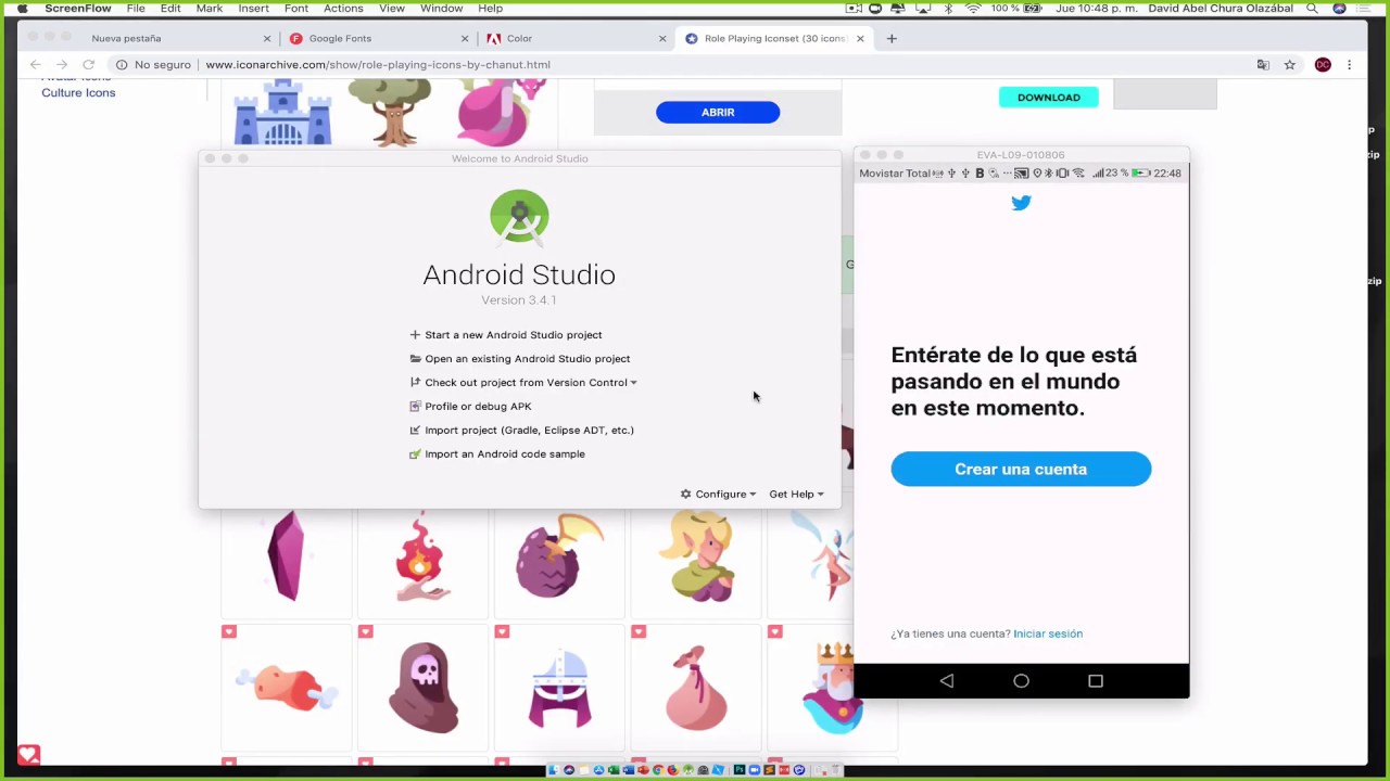 Diseño básico de interfaces con Android Studio 3.4 - YouTube