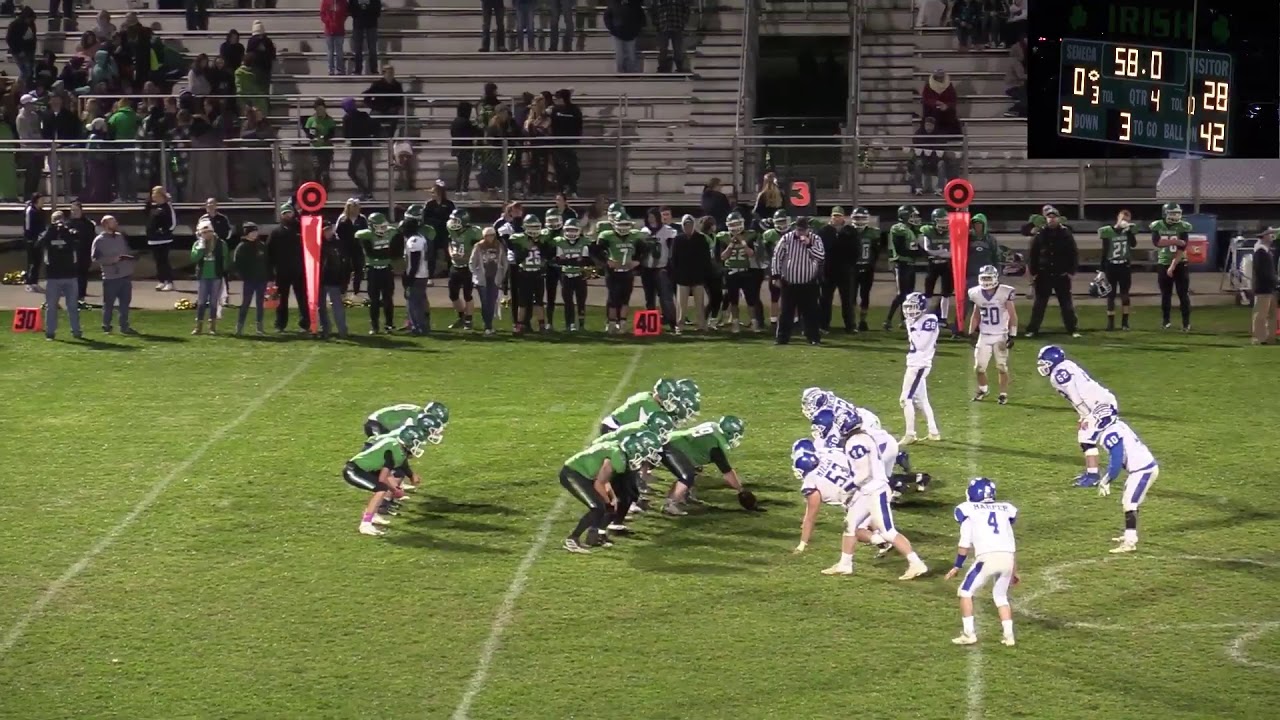 Seneca Irish vs Bismark-Henning Blue Devils Football - YouTube