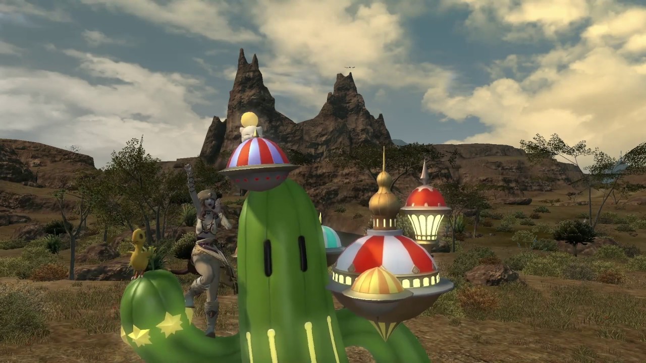 Sabotender Emperador mount - FFXIV - YouTube