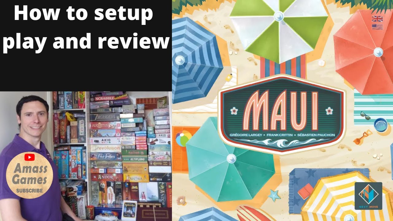 Maui cute abstract strategy board game how to setup play and review ...