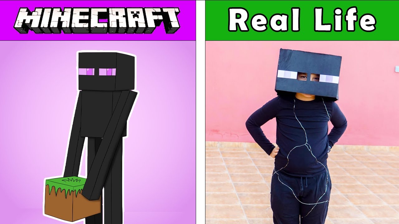 ALL UNUSUAL MINECRAFT MOBS VS REAL LIFE (4K HYPER REALISTIC) - YouTube