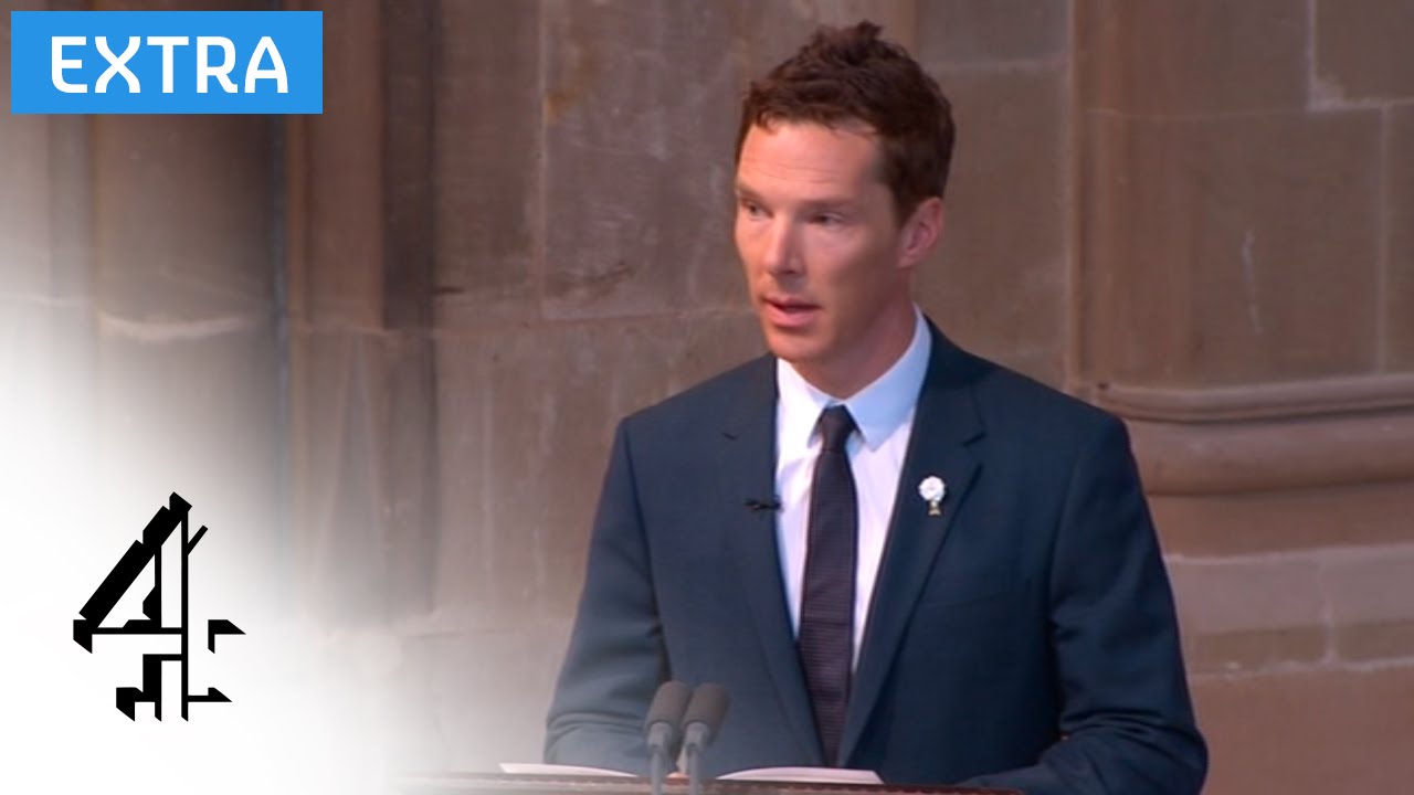 Benedict Cumberbatch reads the poem 'Richard' at the Richard III ...