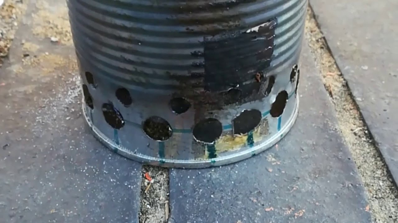 Diy Wood gas stove - YouTube