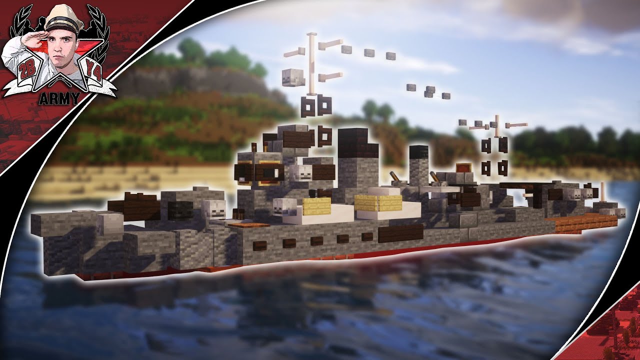 Minecraft Bath Tub Builds: WW2 IJN Yudachi | Shiratsuyu-Class Destroyer ...