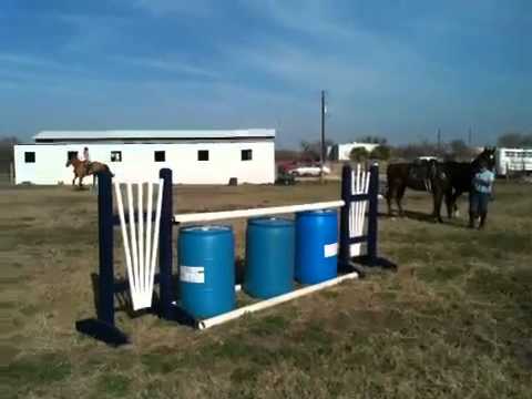Dillon Jumping Upright Barrels - YouTube