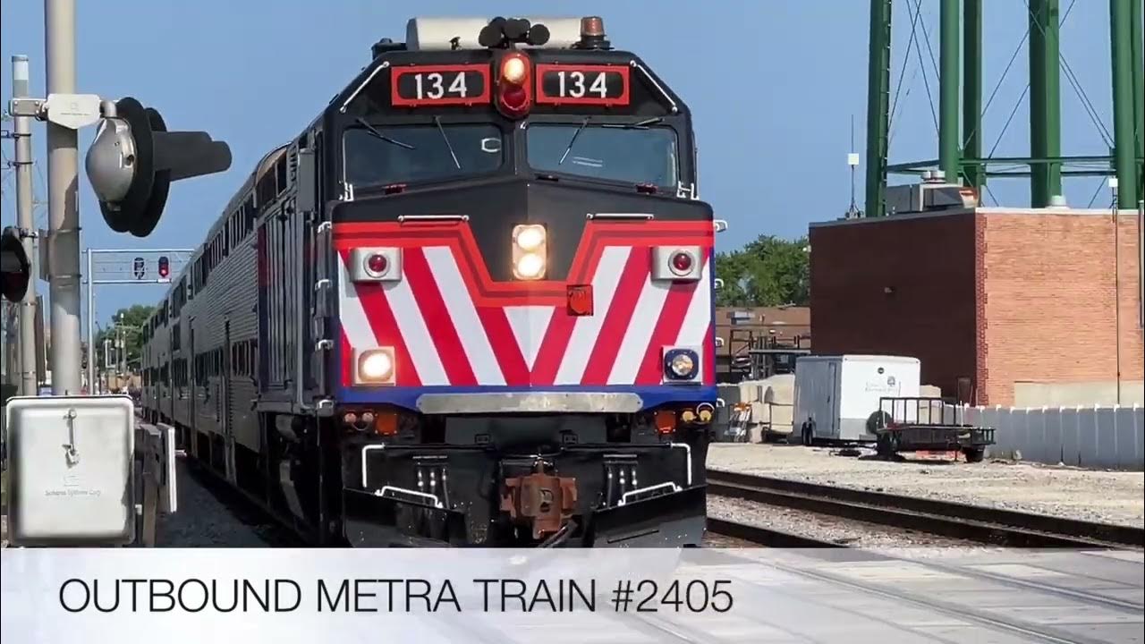 The Complete Metra Evening Rush Hour On The Alternate Schedule At Elmwood Park On July 18, 2023 ...