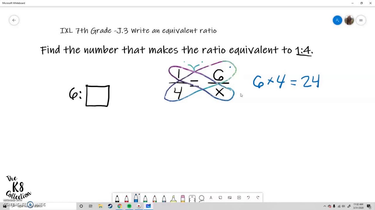 Writing Equivalent Ratios (IXL) - YouTube
