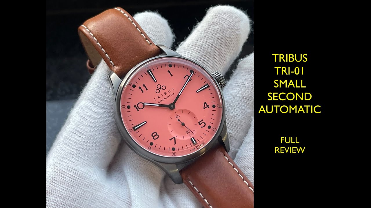 Tribus Tri-01 Small Second Salmon Chronometer Automatic Watch | Review ...