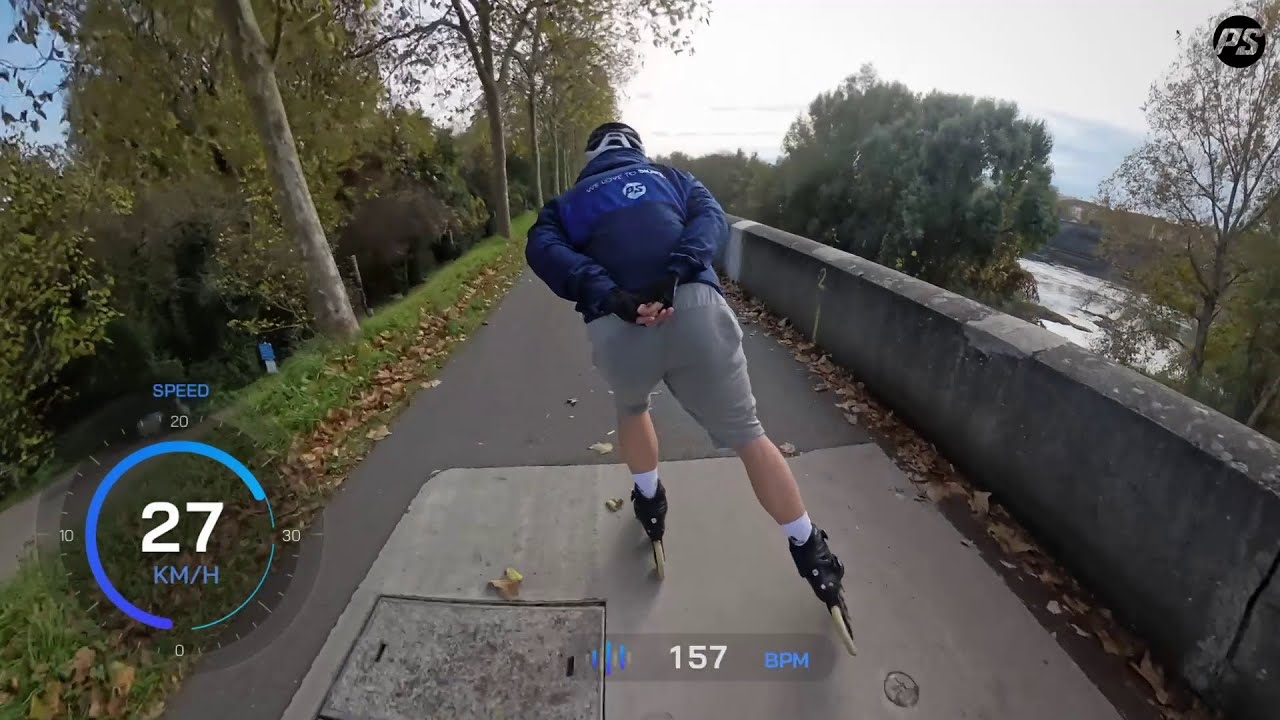Pascal Briand skating on the Toulouse lake road - YouTube