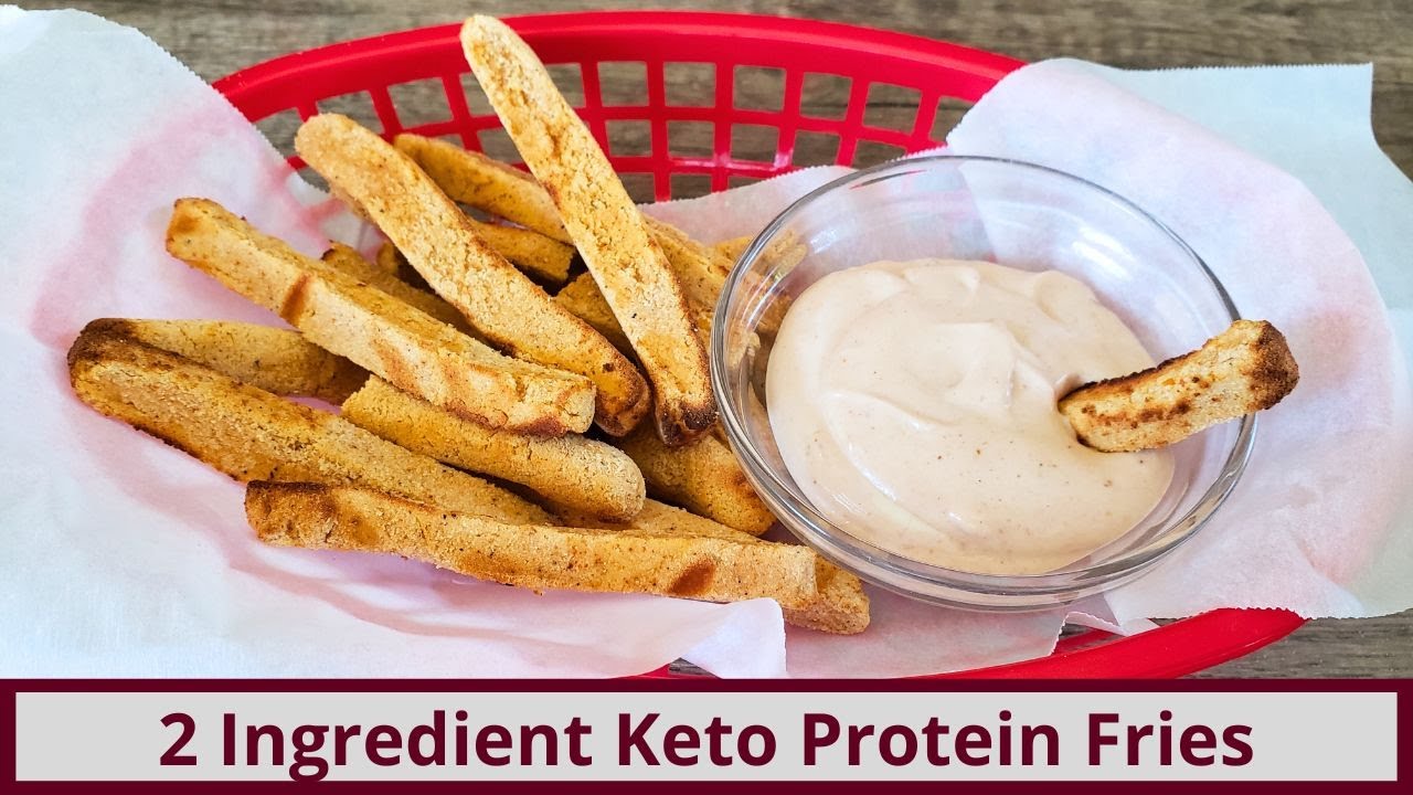 2 Ingredient High Protein Keto Fries (Nut Free and Gluten Free) - YouTube