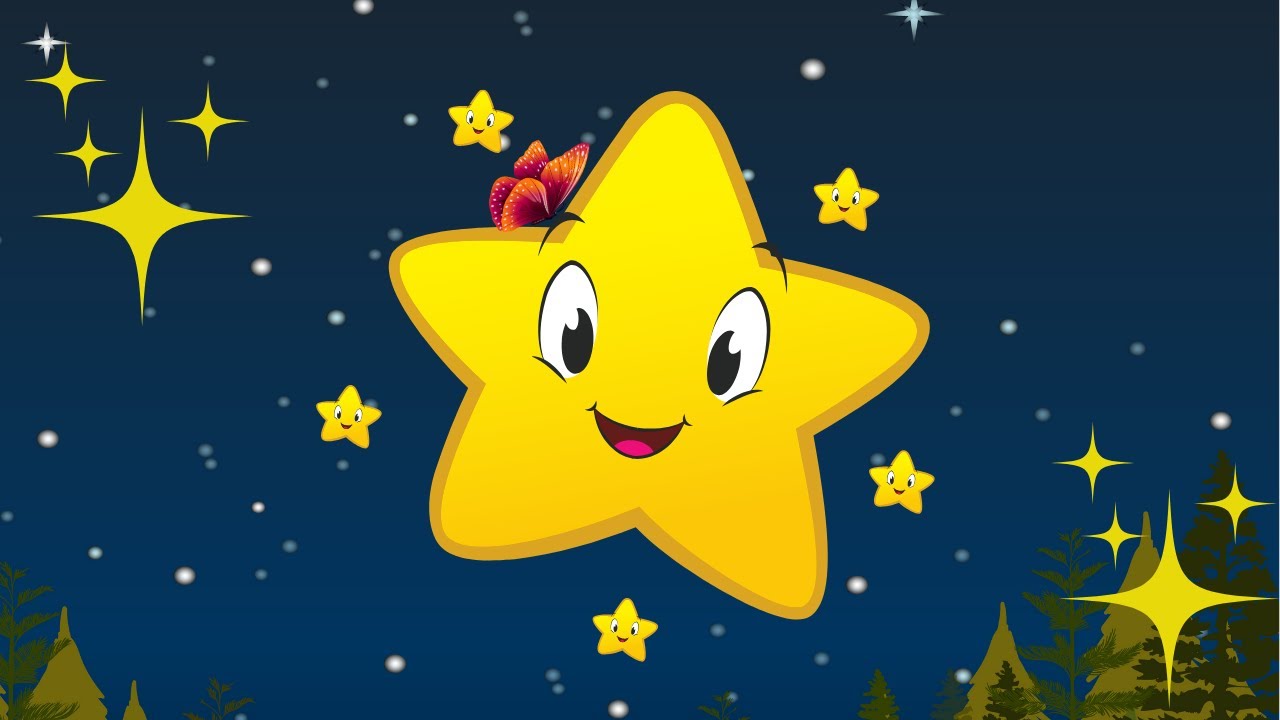 Twinkle Twinkle little star and moon | Nursery Rhymes | Kids songs ...