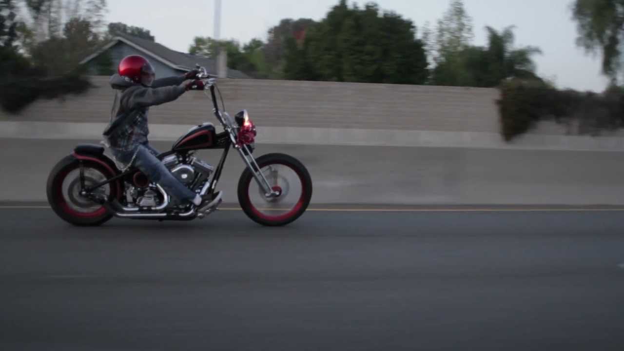 California Highway 101 South Bound Choppers and a Harley - YouTube