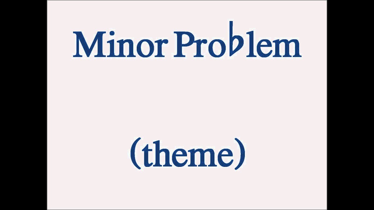 Minor Problem (Seaman). - YouTube