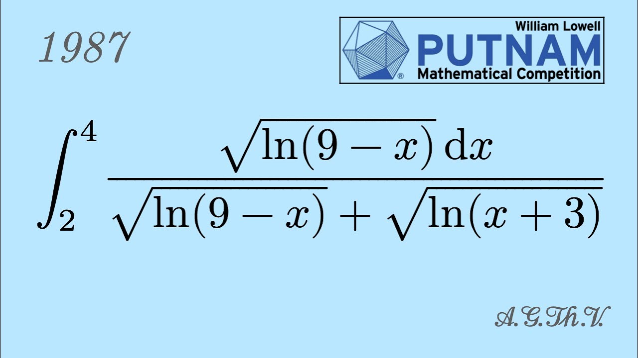 William Lowell Putnam Mathematical Competition, 1987, problem B1 - YouTube