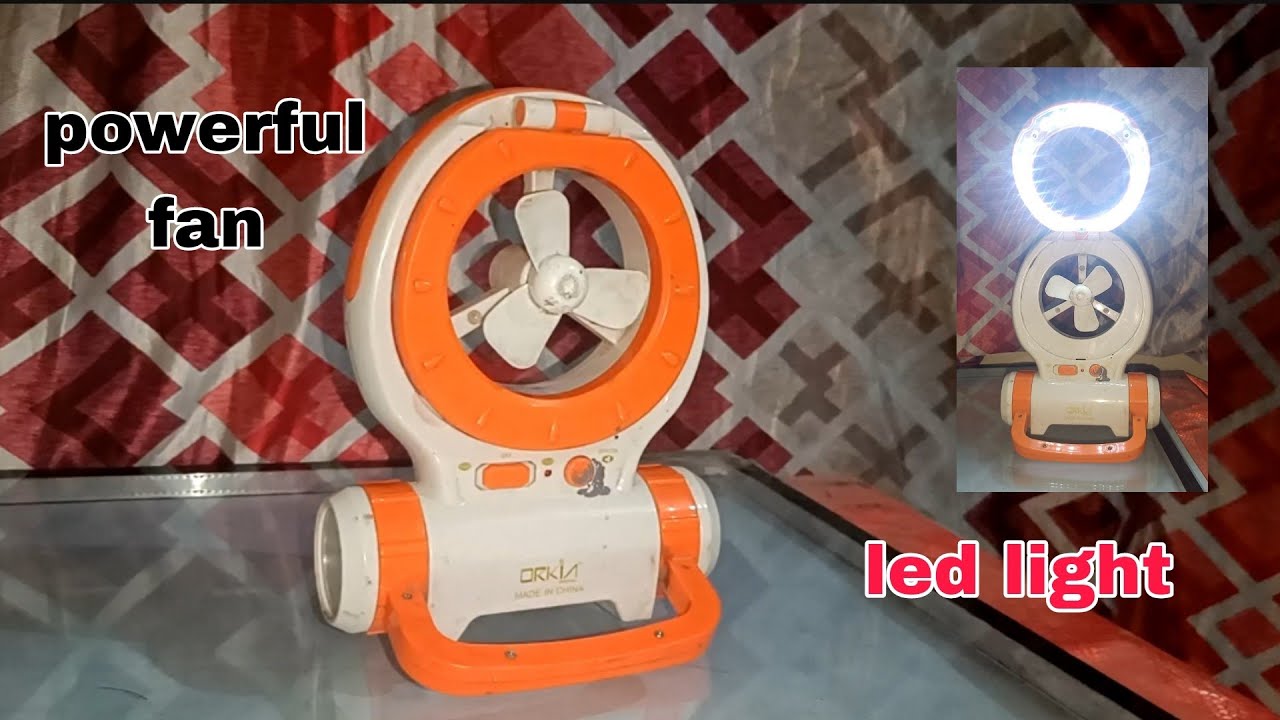 How to make Rechargeable Table Fan || Emergency Light || torch 🔦 - YouTube