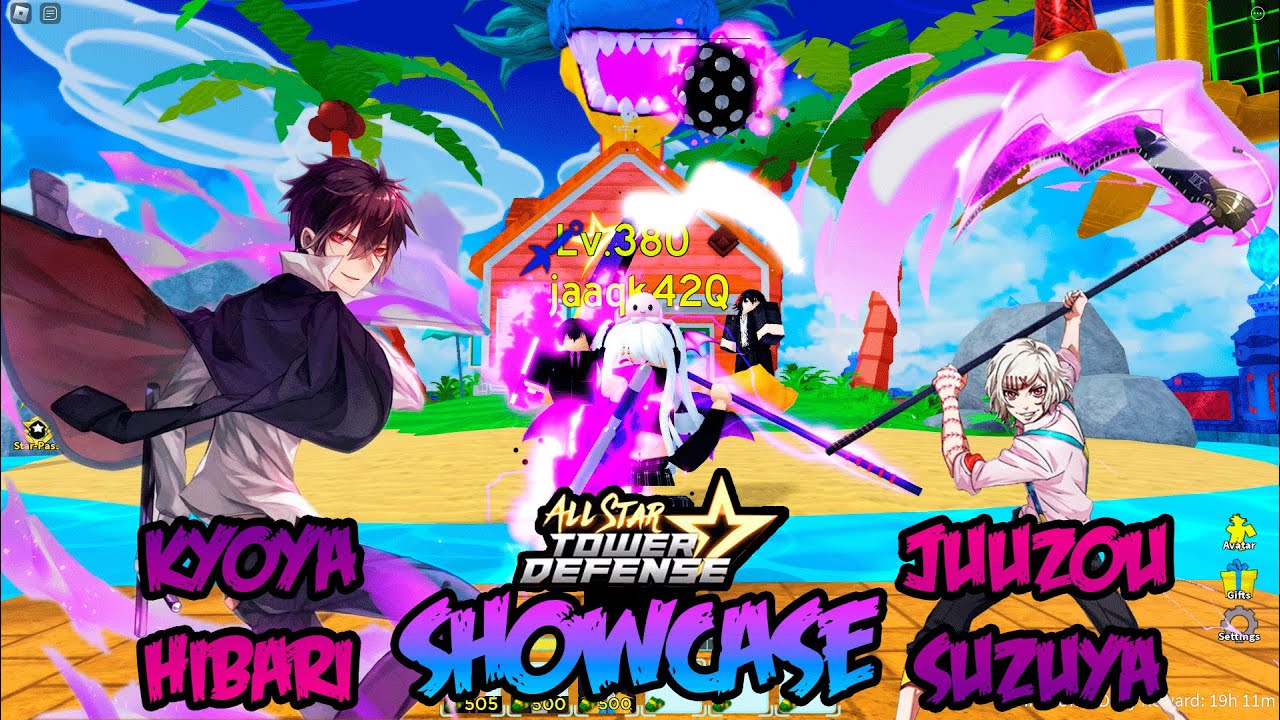 JUUZOU SUZUYA & KYOYA HIBARI SHOWCASE🌟 ALL STAR TOWER DEFENSE 🌟#ROBLOX ...