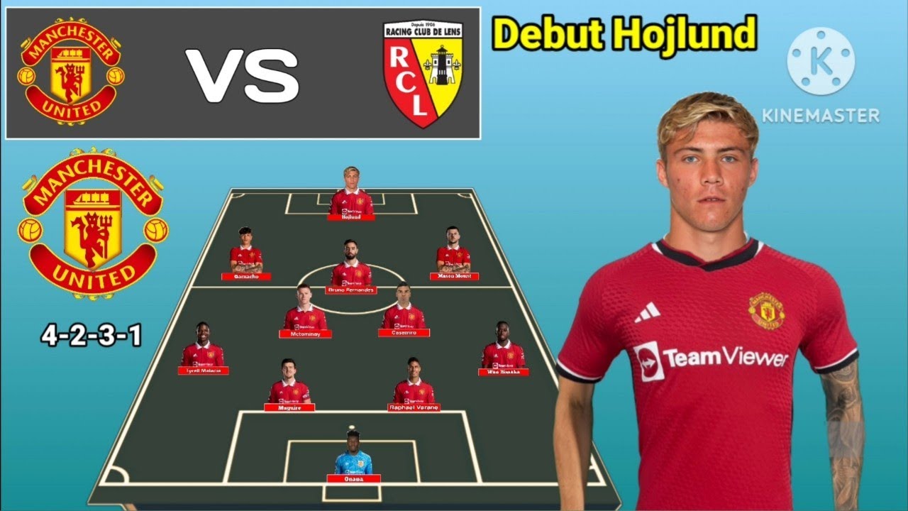 Debut Hojlund !!! Manchester United vs Lens ~ Potential Line Up Man ...
