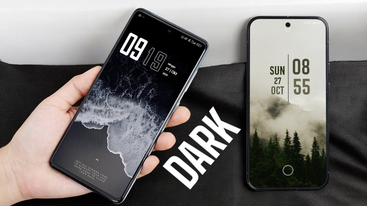 Tema Dark Estetik HyperOS Xiaomi Terbaru Tembus Semua Aplikasi - YouTube