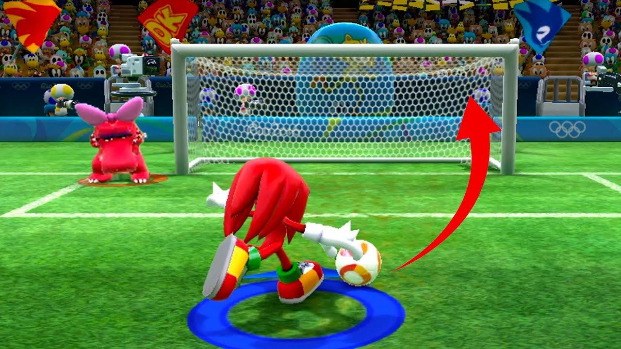 Mario and Sonic at the Olympic Games Tokyo 2016 Football Knuckles vs ...
