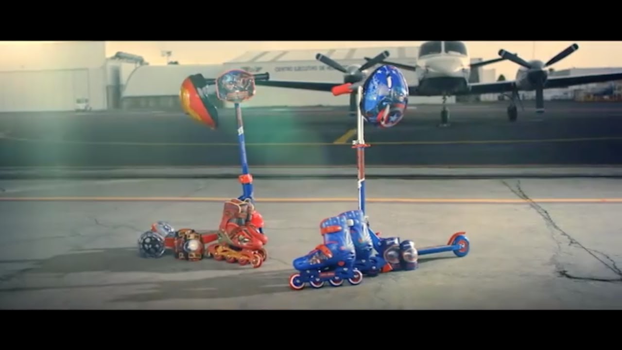 Capitain America: CIVIL WAR - Inline Skates and Scooters - YouTube