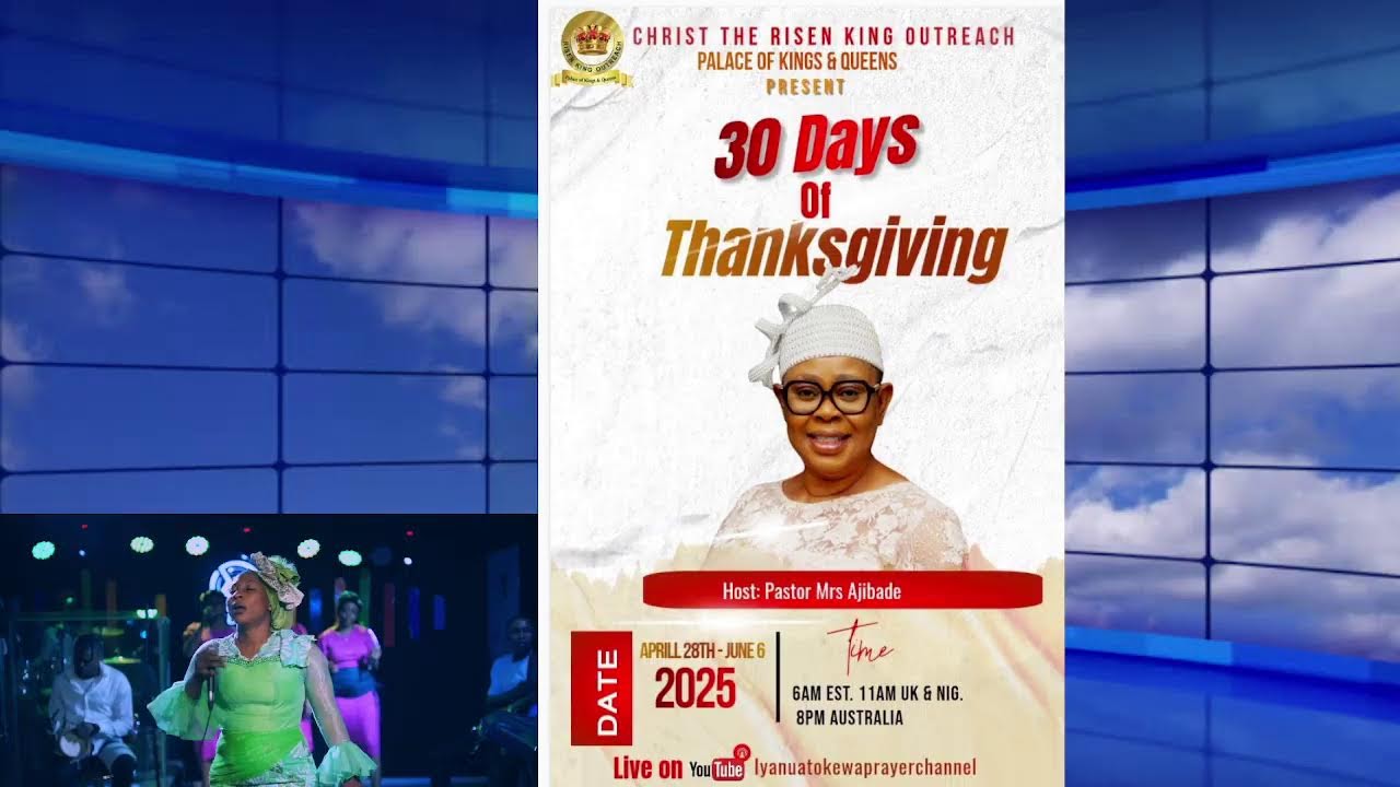 DAY 21 OF 30 DAYS THANKSGIVING PROGRAM. - YouTube