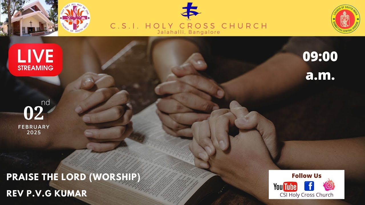 CSI HOLY CROSS CHURCH LIVE SUNDAY SERVICE - YouTube