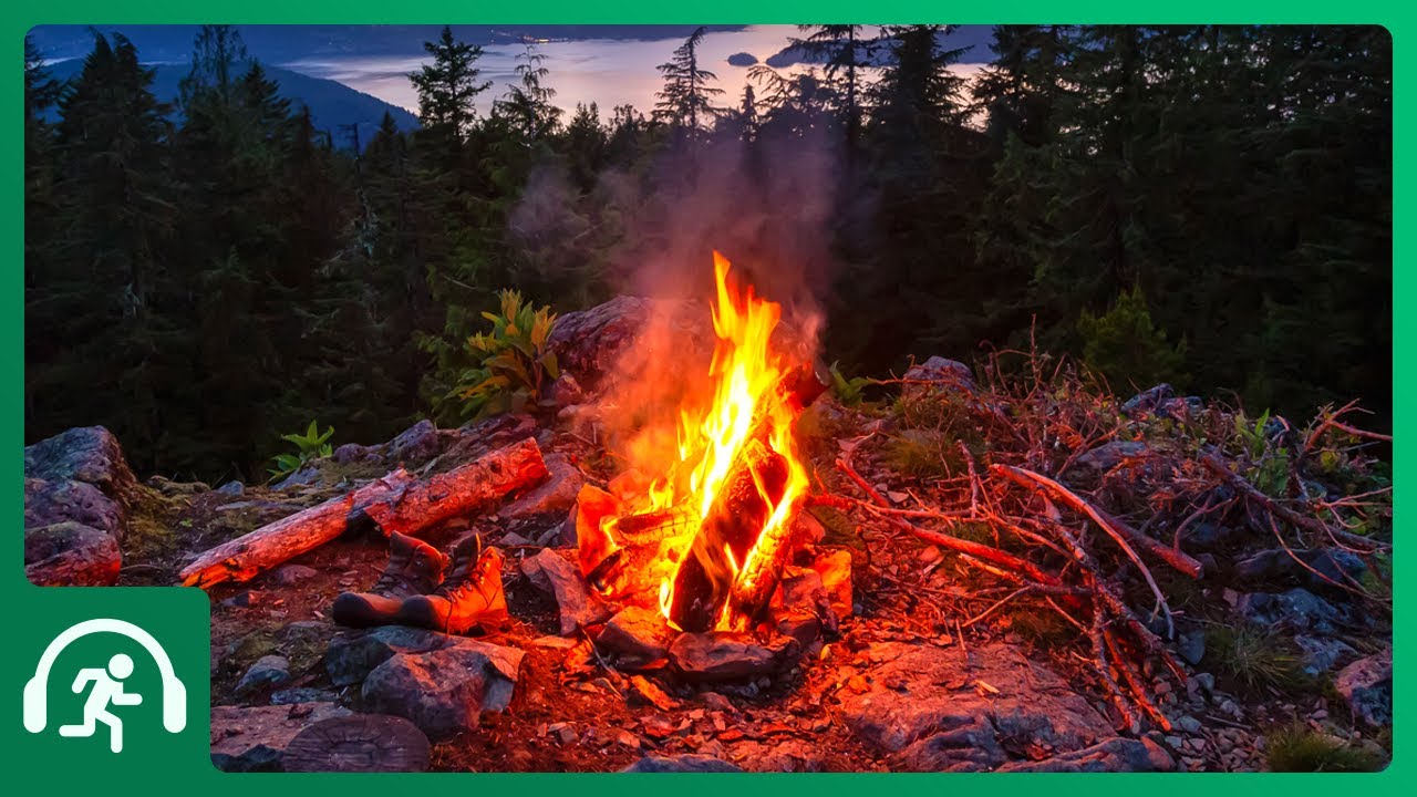 Campfire Sounds · crackling flames & night wildlife · sleep, relaxation ...